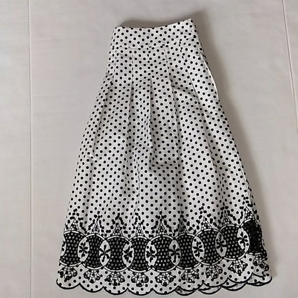 Talbots | Skirts | Nwt Talbots P Skirt Polka Dot Whiteb Ca23147 | Poshmark